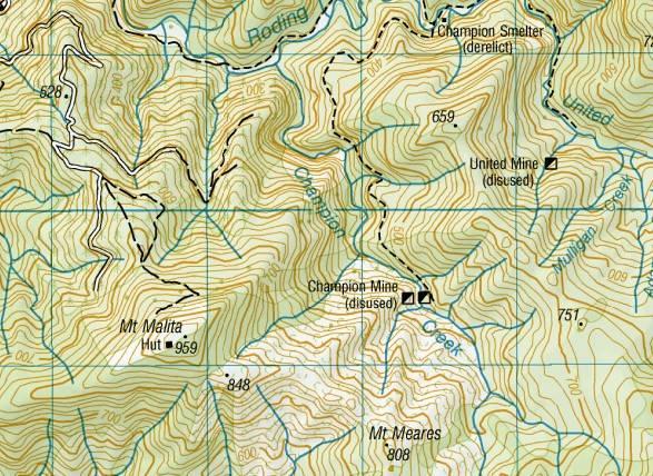 Nelson Tramping Club - Champion Mine - Roding River, 4 Nov 2012